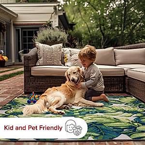 nuLOOM Lisa Floral Indoor/Outdoor Area Rug, 9x11, Multi