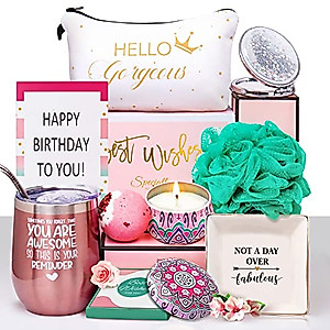Birthday Gifts for Women Thank You Gifts Best Friends Gifts Get Well Soon Gifts Valentines Day Gifts for Her Relaxing Spa Gift Baskets for Women, Mom, Wife, Sister, Nurse Friends You are Awesome Gifts