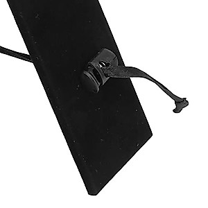 dykaae Velvet Ring Display Holder, 50 Slots Soft Easy to Take Jewelry Organizer Earrings Tray for Home Show Black