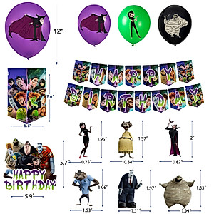 Birthday Party Supplies, Party Decorations Set Includes Happy Birthday Banner,Balloons, Cake Toppers and Cupcake Toppers for Kids Gift Birthday Party