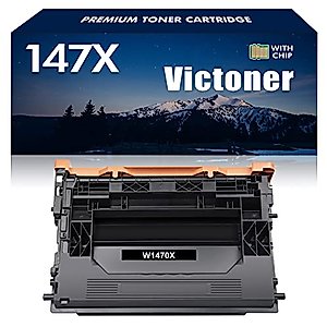 147X Black Toner Cartridge 1-Pack with Chip Compatible Replacement for HP 147X 147A W1470X W1470A for HP Laserjet Enterprise M610n M611dn M611x M612dn M612x MFP M634h M635fht Printer High Yield Ink