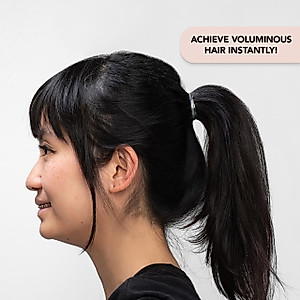 Kitsch PONYFULL Ponytail Volume Enhancer, Volumizing Ponytail Tool, Enhance Ponytail Style for Fine Hair Adds Volume and Lift Perfect for Daily Use & Any Occasion, Hair Accessories for Women (Black)
