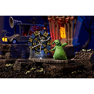 Department 56 Disney the Nightmare Before Christmas Village Accessories Oogie Boogie Gives a Spin Lit Animated Figurine, 4.33 Inch, Multicolor
