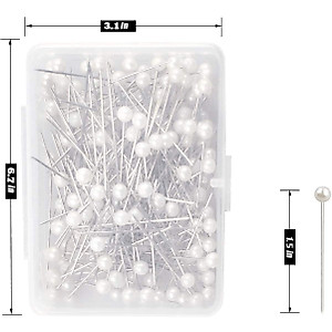 Push Pins, Map pins 600 PCS 1.5 in Pearlized Ball Head Pins Straight Pins Sewing Pins for DIY Sewing Crafts