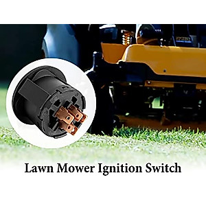 Ignition Switch 925-04228 Fit for Cub Cad et Mower - 3 Position Key Switch Compatible with Cad RZT-42 RZT-50 RZT-54 Riding Mower, Troy-Bilt Mustang XP 42 50 54 Zero Turn Mower, Replace 725-04228