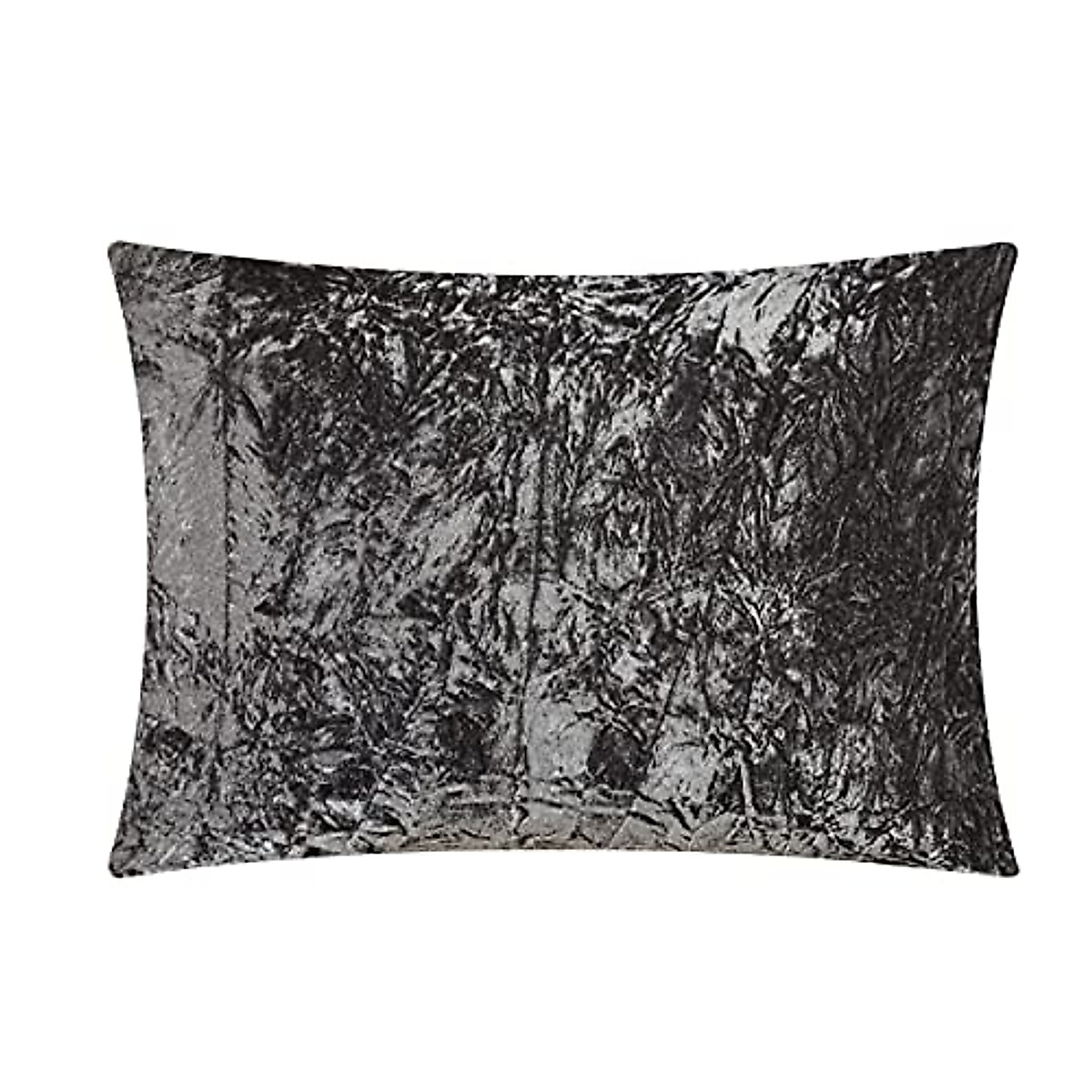 Chic Home Alianna 5 Piece Comforter Set Crinkle Crushed Velvet Bedding - Decorative Pillow Shams Included, King, Grey