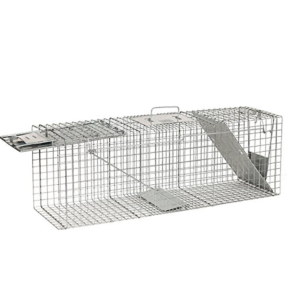 Havahart 1045SR Large 2-Door Humane Catch and Release Live Animal Trap for Armadillos, Beavers, Bobcats, Small Dogs, Cats, Foxes, Groundhogs, Nutria, Opossums, Raccoons, and Similar-Sized Animals