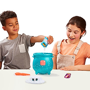 Magic Mixies Magical Gem Surprise Water Magic Cauldron - Reveal a Non-Electronic Mixie Plushie and Magic Ring with a pop up Reveal from The Fizzing Cauldron Medium