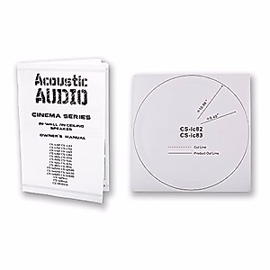 Acoustic Audio by Goldwood CS-IC83 8” 3-Way In Ceiling Home Theater Speaker System (White, 5 Speakers)