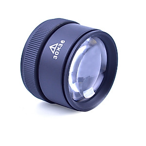BronaGrand 30X Optics Loupes Magnifier Loop Microscope Magnifying Glass Lens Portable for Jeweler,Coins,Stamps