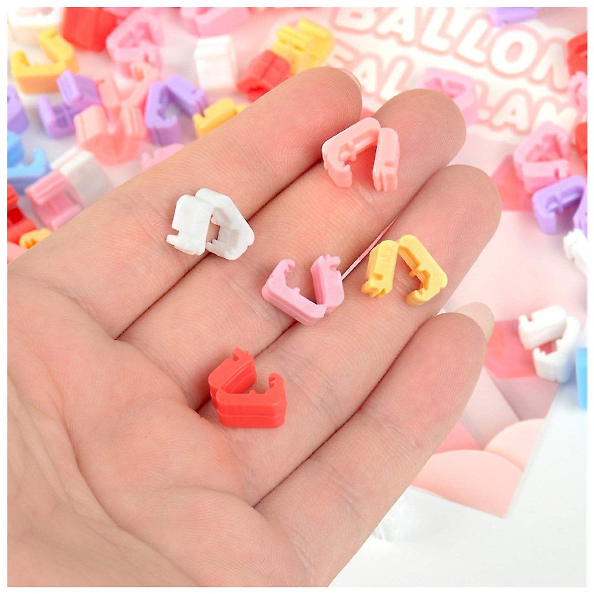 Balloon Clips 100PCS Balloon Tying Tool Balloon Clips Ties for Sealing Balloon Time Accessories Party Decorations-Knotting Faster and Save Time