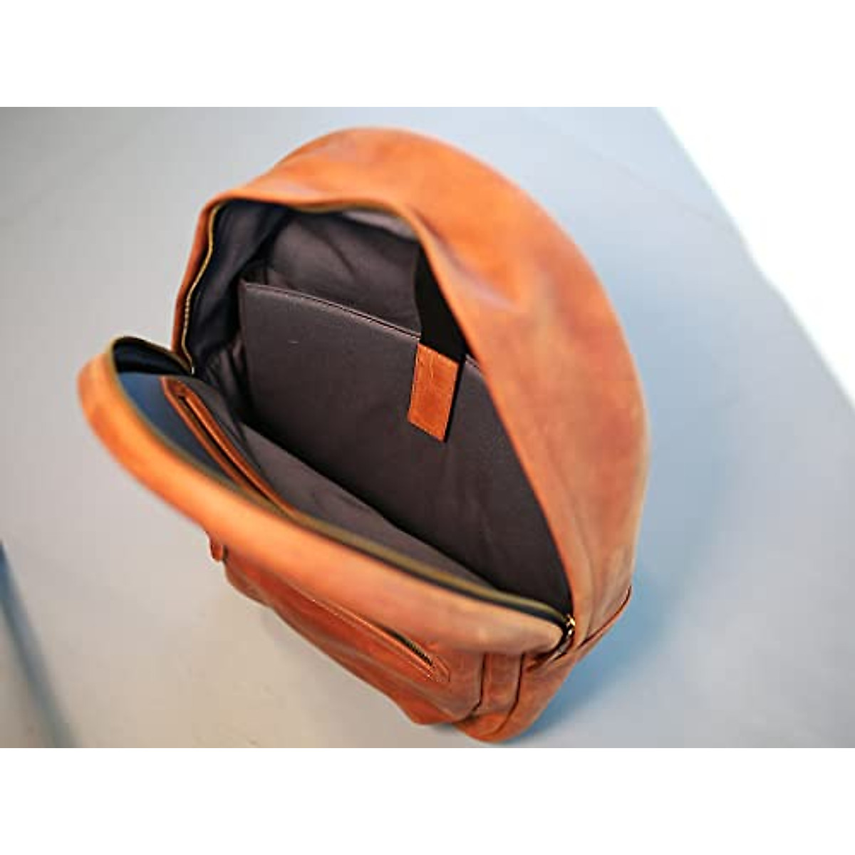 olpr. Leather Backpack (Chocolate)