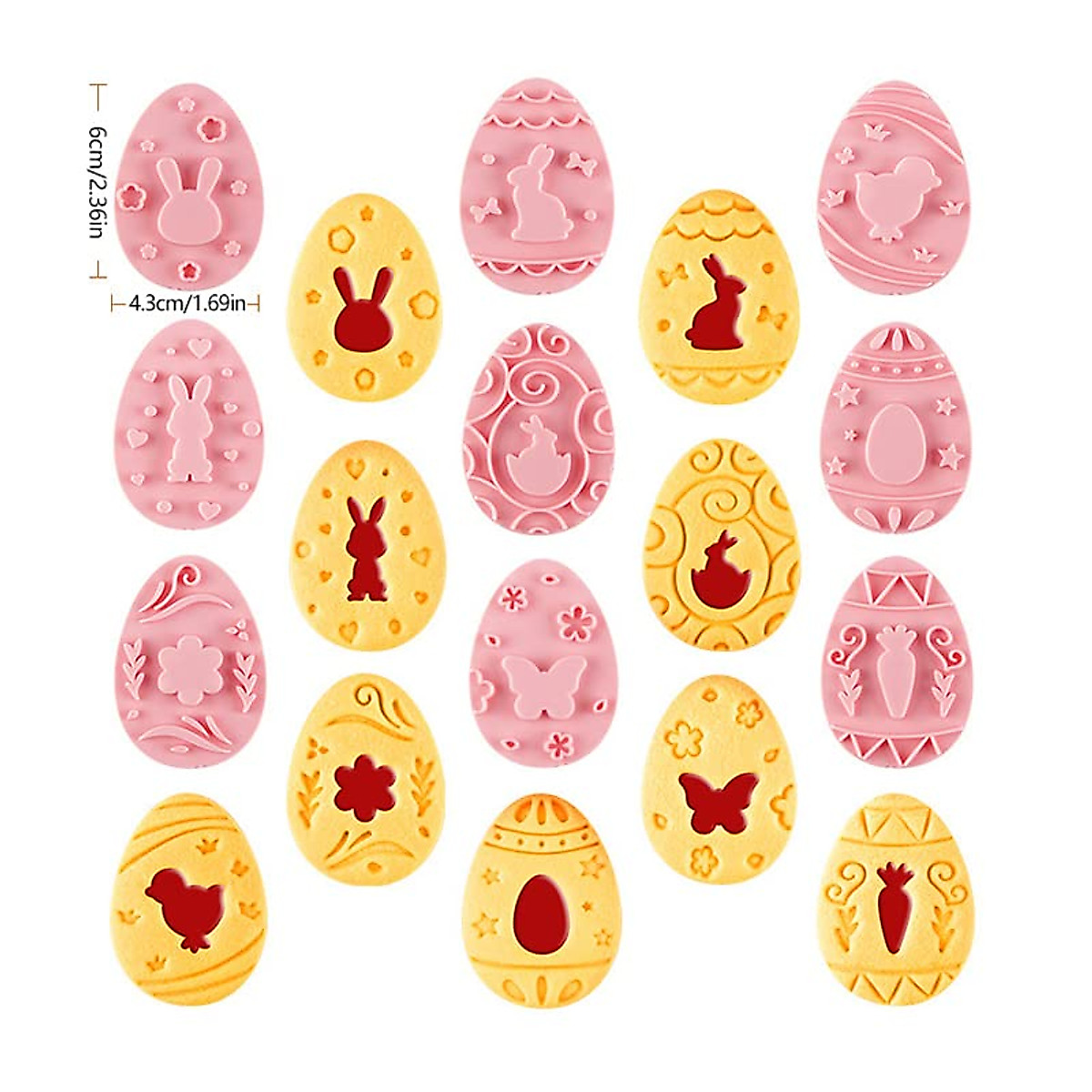 9 Pcs Cookie Stamp Cookie Cutter Baking Tools