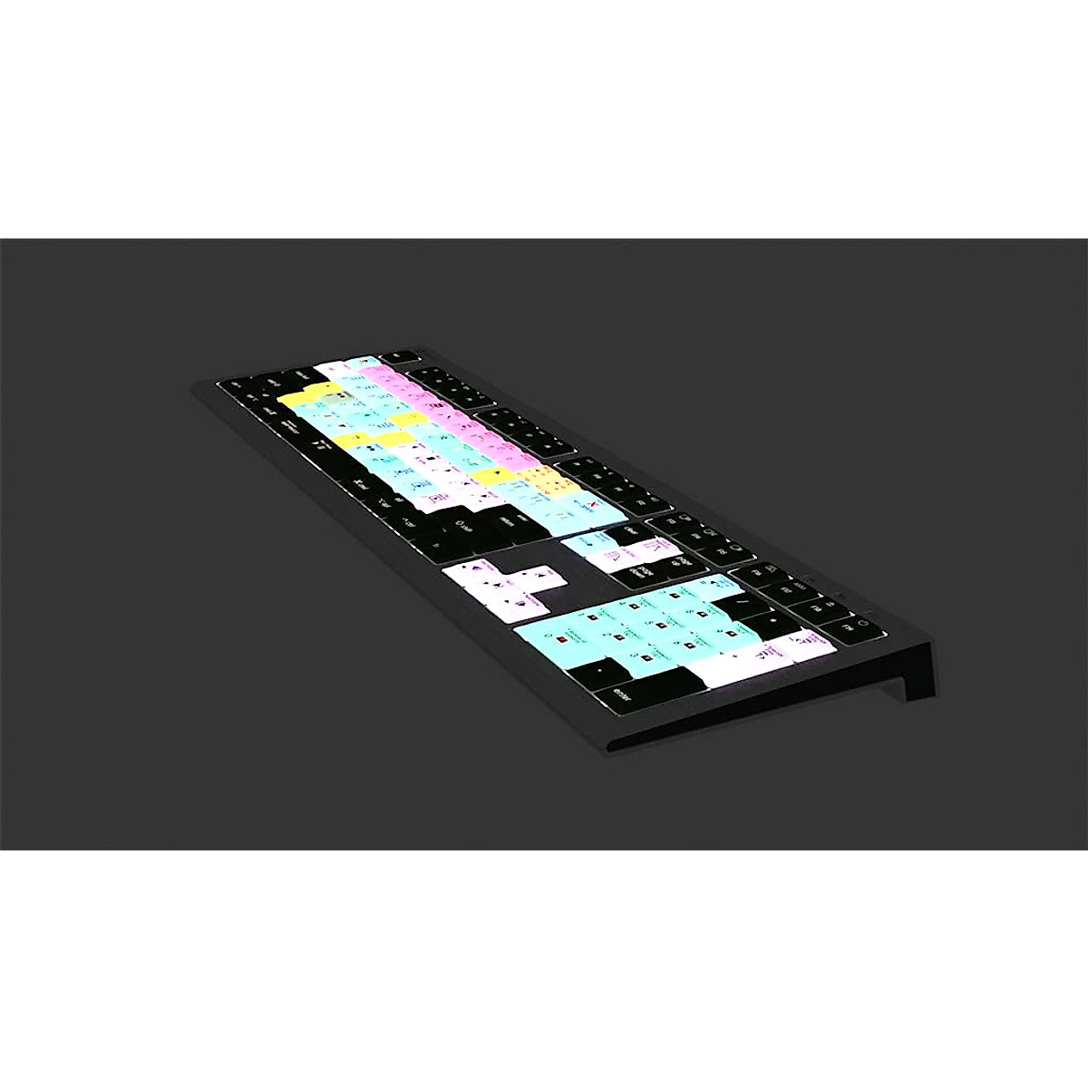 LogicKeyboard Mac Wired Backlit Keyboard Compatible with Final Cut Pro X- Astra Series- Part Number: LKBU-FCPX10-AMBH-US