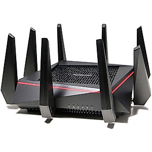 ASUS WiFi Gaming Router (RT-AC5300) - Tri-Band Gigabit Wireless Internet Router, Gaming & Streaming, AiMesh Compatible, Included Lifetime Internet Security, Adaptive QoS, Parental Control, MU-MIMO