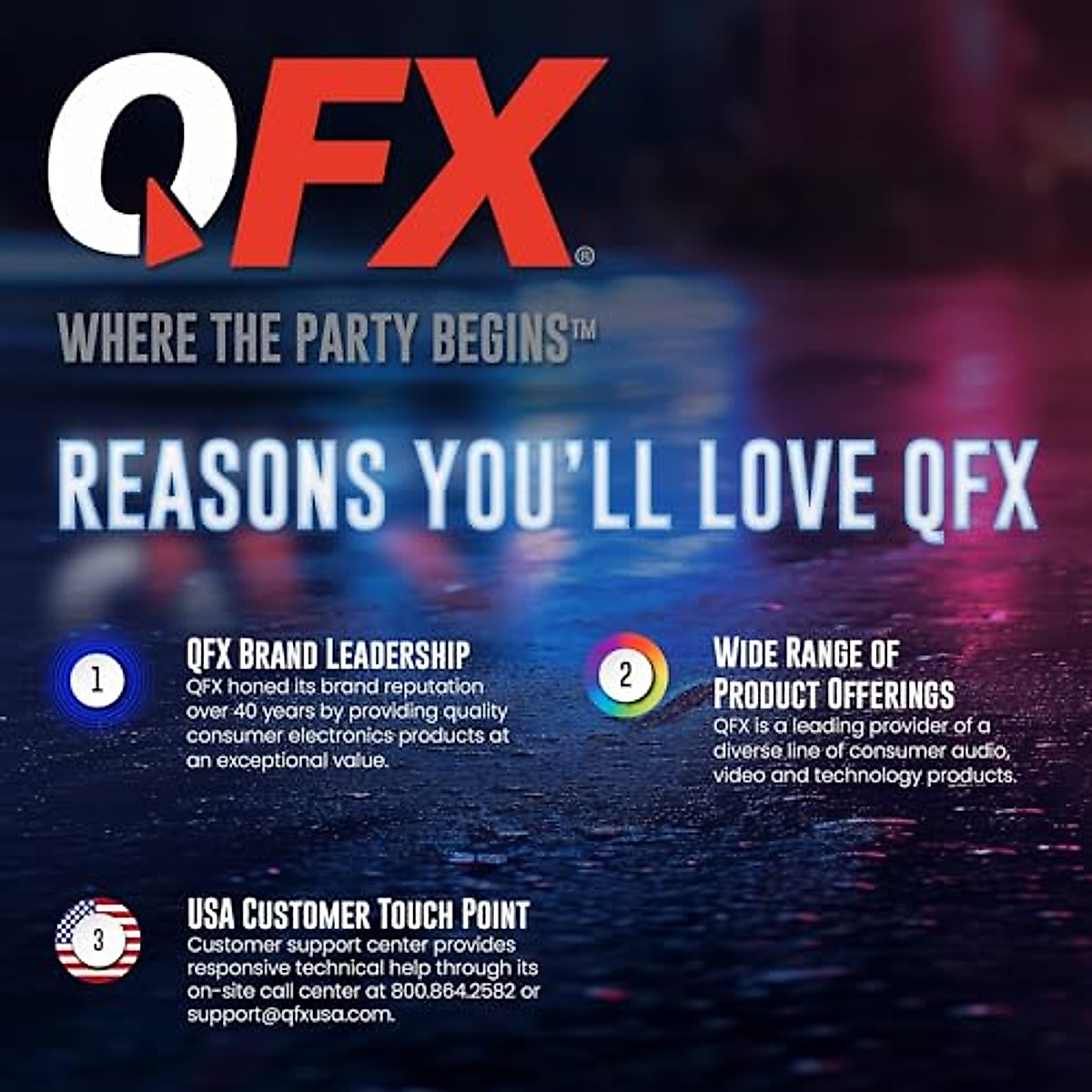 QFX Bluetooth 1956 Pickup Truck Replica Speaker, 3-inch Speakers, Hands Free Link, Built-in Microphone, FM Radio and LED Party Lights, Blue - BT-1956 BL