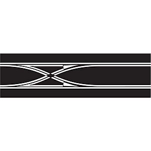 Scalextric C7036 Digital Track Straight Lane Change 20.5 inches , Black, Large