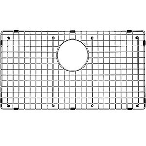 Serene Valley Sink Bottom Grid 24-1/8" X 13-1/8", Rear Drain with Corner Radius 3/16", Sink Protector NDG2413R