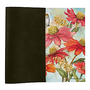 Studio M MatMates Summer Zinnias Decorative Floor Mat Indoor or Outdoor Doormat with Eco-Friendly Recycled Rubber Backing, 18 x 30 Inches