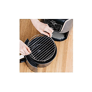 Ninja AF161 Max XL Air Fryer that Cooks, Crisps, Roasts, Bakes, Reheats and Dehydrates, with 5.5 Quart Capacity, and a High Gloss Finish, Grey