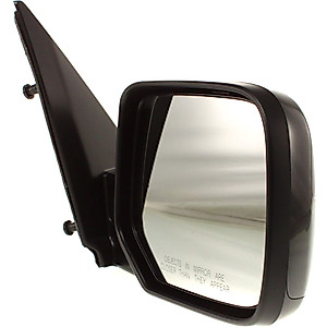 Kool-Vue Mirror Compatible with 2009-2015 Honda Pilot Passenger Side Manual Folding, Heated, Paintable, Power Glass