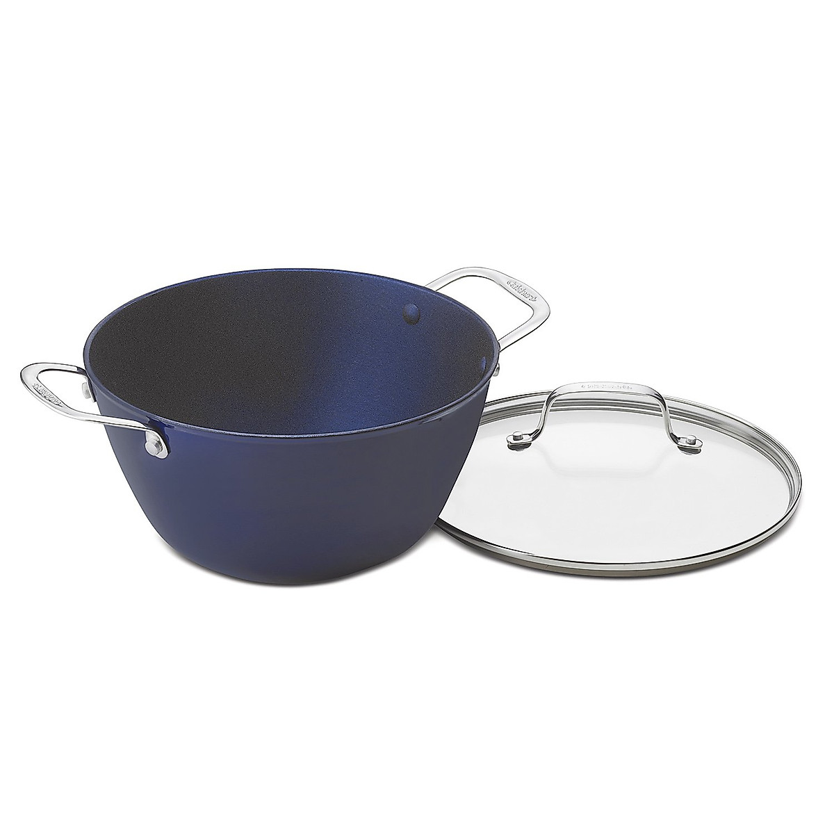Cuisinart CastLite Non-Stick Cast Iron Dutch Oven with Cover, 5.25-Quart, Blue on Blue