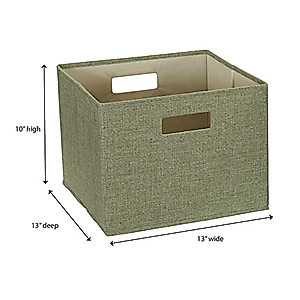 Household Essentials Storage Cubes 2 Pack, Celery, Green