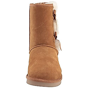 Koolaburra by UGG womens Victoria Short Fashion Boot, Chestnut, 8 US