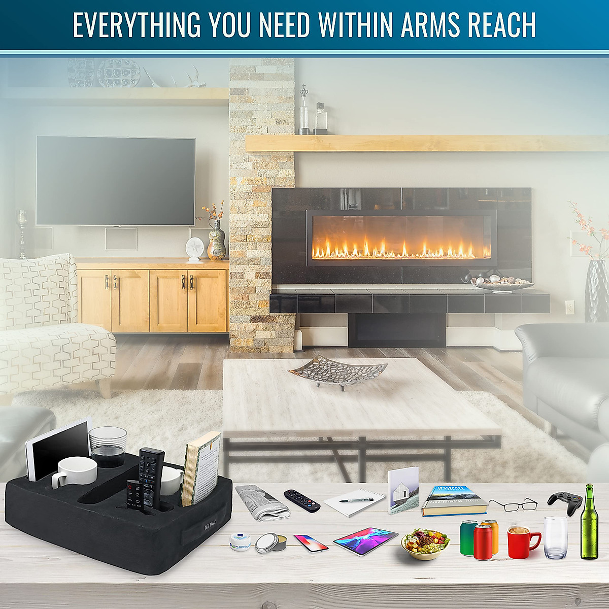 Sofa Buddy - Convenient Couch cup holder, couch caddy, sofa cup holder. The perfect couch accessory