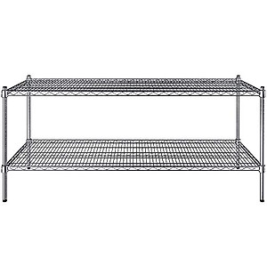 24" x 60" NSF Chrome 2 Shelf Kit with 27" Posts. . Wire Shelving Unit Wire Rack Wire Shelves Pantry Shelf Kitchen Shelves Storage Shelving Metal Storage Shelves Pantry Shelving
