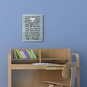 Stupell Industries in This House We Love Family Heart Rustic Wood Look Wall Plaque, 10 x 15