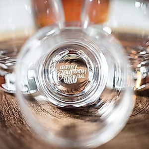 Libbey Signature Kentucky Bourbon Trail Whiskey Glass, Lead Free Bourbon Glasses Set of 4, Dishwasher Safe, Restaurant Quality Bourbon Tasting Glasses