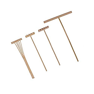 EXCEART 4 Pcs Mini Zen Sand Rakes DIY Sand Zen Garden Tools for Office Tasteful and Elegant Zen Garden Accessories for Home Gift Garden Decor