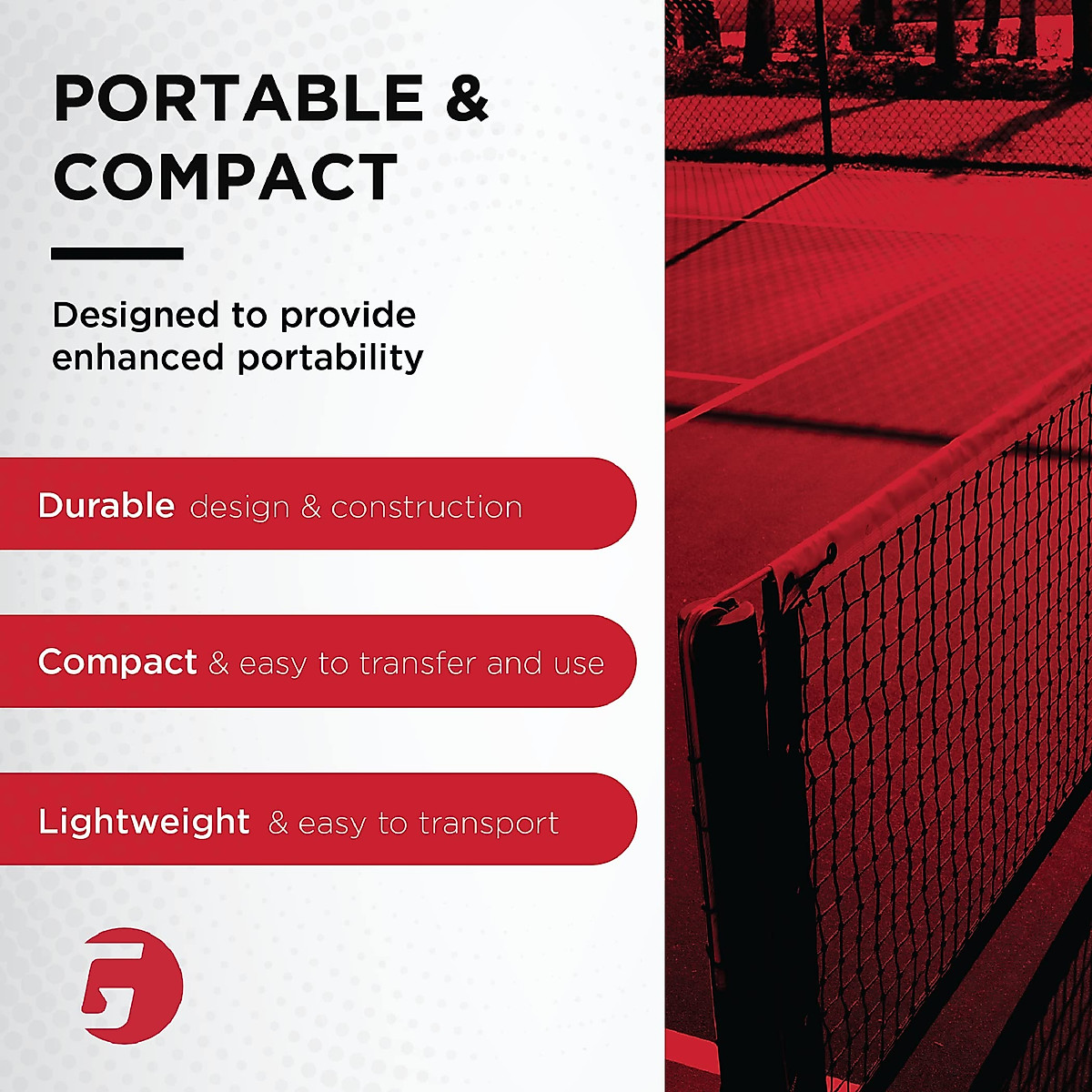 GAMMA Sports EZ Travel Cart Pro, Ball Hopper with Premium Carry Case, Holds 120 Pickleball Balls or 150 Tennis Balls, Compact Cart Bag, Tennis, Pickleball, Racquet Sports Equipment, BEZTB00