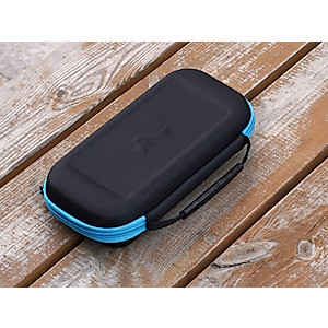 ButterFox Slim Carrying Case for Nintendo Switch Lite with 19 Game and 2 Micro SD Card Holders, Storage for Switch Lite Accessories (Blue Turquoise/Black)