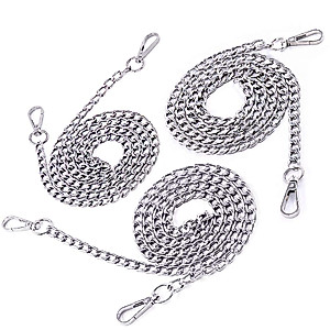 Swpeet 12Pcs Luxury Fashion 47 Inche Replacement Flat Chain Strap