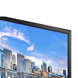 SAMSUNG FT45 Series 24-Inch FHD 1080p Computer Monitor, 75Hz, IPS Panel, HDMI, DisplayPort, USB Hub, Height Adjustable Stand, 3 Yr WRNTY (LF24T454FQNXGO),Black