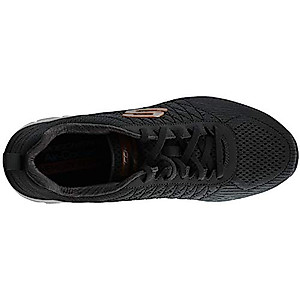 Skechers Men's Flex Advantage 2.0 - The Happs Oxford, Charcoal/Orange, 12 W US