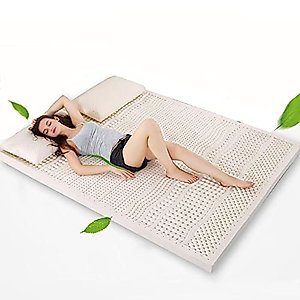 Natural Latex Hybrid Mattress,5in Trundle Mattress Medium Soft Organic Mattress Foldable Floor Sleeping Bed Tatami Mat with Cotton Cover,King 180x200cm