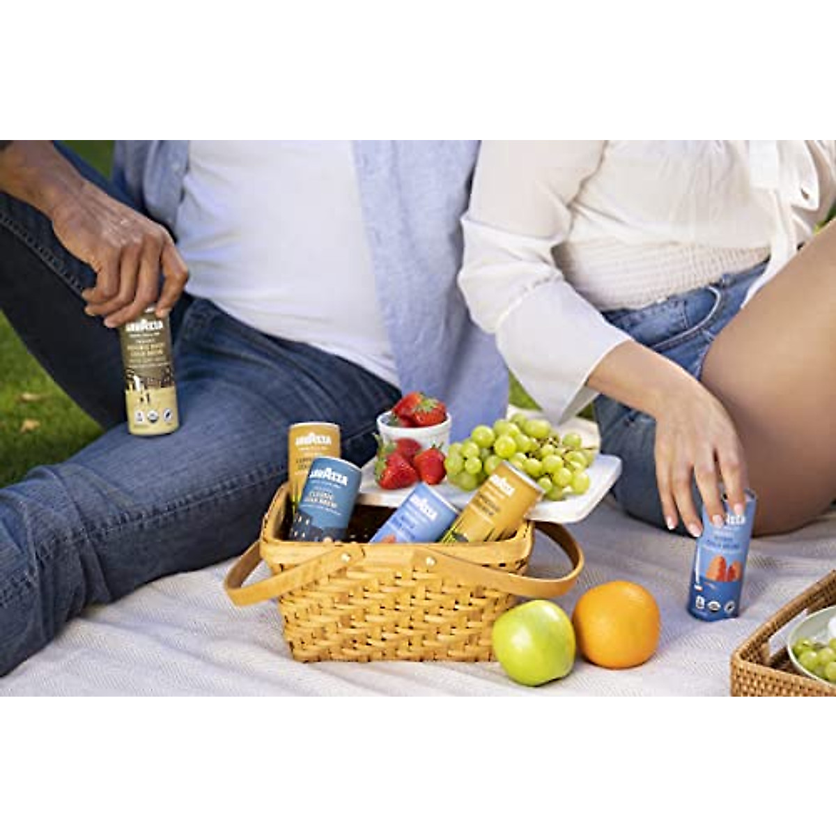 Lavazza Organic Cold Brew Coffee Variety Pack of 12 Count - Balanced, Complex, Smooth, Fruity, Sweet, Creamy, Medium and Dark Roast, 100% Arabica, USDA Organic and Rainforest Alliance Certified,1 Count(Pack of 12)