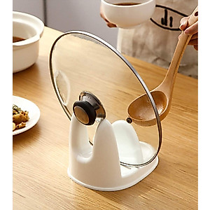 HEEYO, Saucepan Lid Holder, Pot Lid Rack Cutting Board Storage Rack Soup Spoon Rack