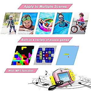 Digital Camera for Kids, Full HD 1080p Rechargeable Electronic Mini Camera for Students, Teens, Compact Point and Shoot Camera Portable Small Camera, Vlogging Camera for YouTube