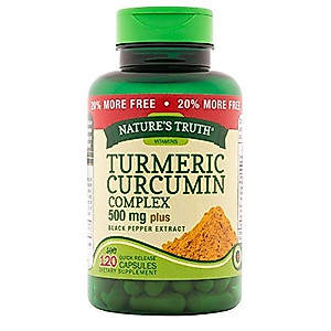 Nature's Truth Turmeric Curcumin Complex 500 mg Plus Black Pepper Extract, 12... - Buy Packs and Save (Pack of 2)