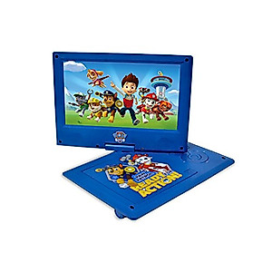 Ematic NPW7221PW Nickelodeons Paw Patrol Theme Portable DVD Player with 9-Inch Swivel Screen, Travel Bag and Headphones, Blue