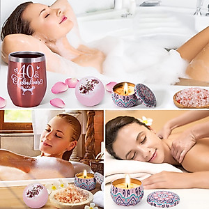 40th Birthday Gifts Women, Happy 40th Birthday Gifts for Women Turning 40 and Fabulous, Funny 40 Years Old Birthday Gift Ideas for Best Friend Female Wife Sister Mom Aunt 40th Bday Gifts Women Tumbler