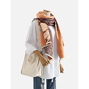 Jeelow Small Canvas Tote Handbag Bag Purse For Women Girl (Beige Original)