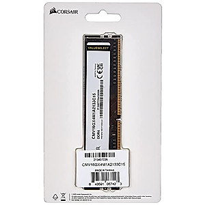 Corsair CMV16GX4M1A2133C15 Value Select Series 16GB (1x16GB) DDR4 2133MHz (PC4-17000) CL15 DIMM