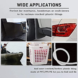 Othmro 1Pcs 3.28ft ABS Plastic Welding Rods, Black 1/5"x1/10" (WxTHK) ABS Plastic Shell Repair Rods Welder Sticks for Daily Plastic Repair, Car bumper Plastic Repair, Hot Air Gun