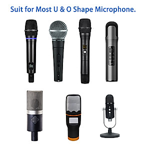 Zettokete Microphone Cover Pop Filter 400 PCS,Disposable Mic Cover with Individual Packing,Suit for Most Handheld Microphone,Good for Karaoke Recording Stage Performance,Non-Woven,Black