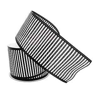 2.5" Taffeta Wired Stripes Ribbon by Celebrate It Halloween